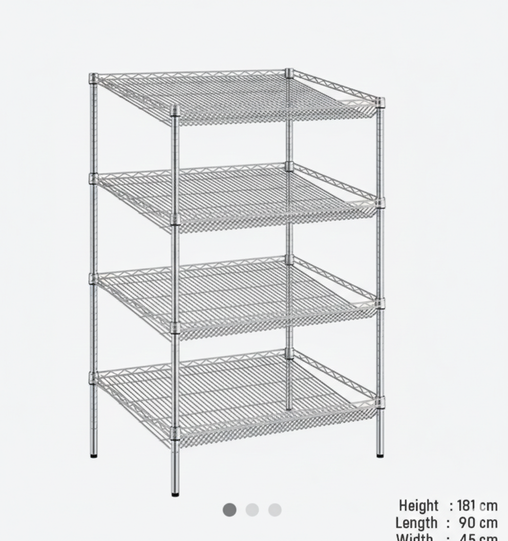 Heavy Duty 4-Tier Slanted Display Rack – I BEST FZE